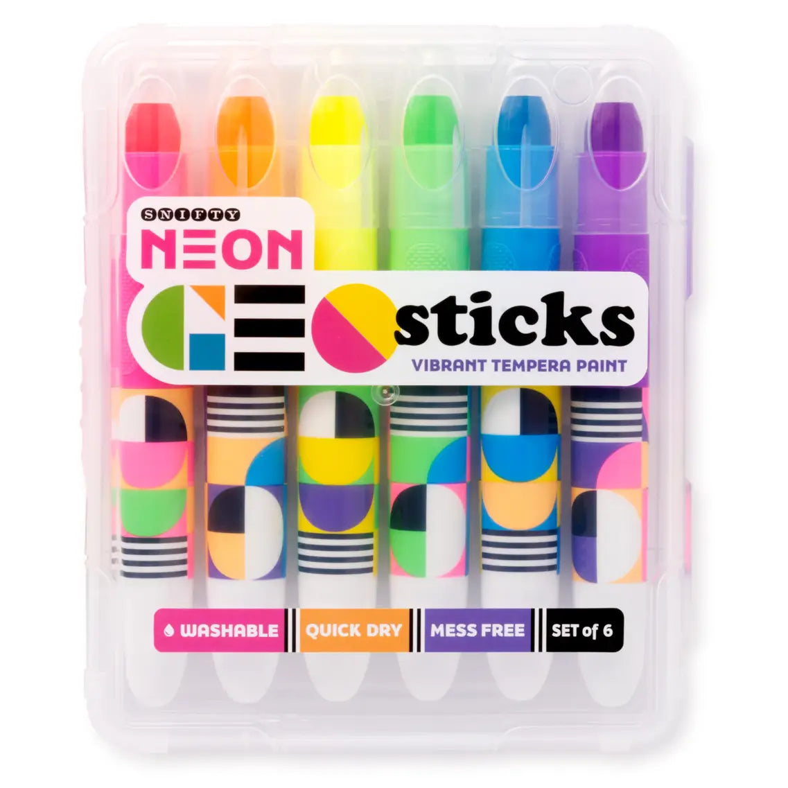 Geo Sticks Vibrant Tempera Paint Sticks - Neon – Ali's Wagon