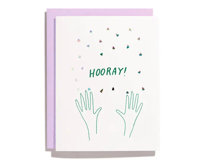 Hooray! Confetti Hands Card – Ali's Wagon