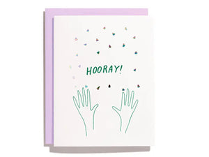 Hooray! Confetti Hands Card – Ali's Wagon