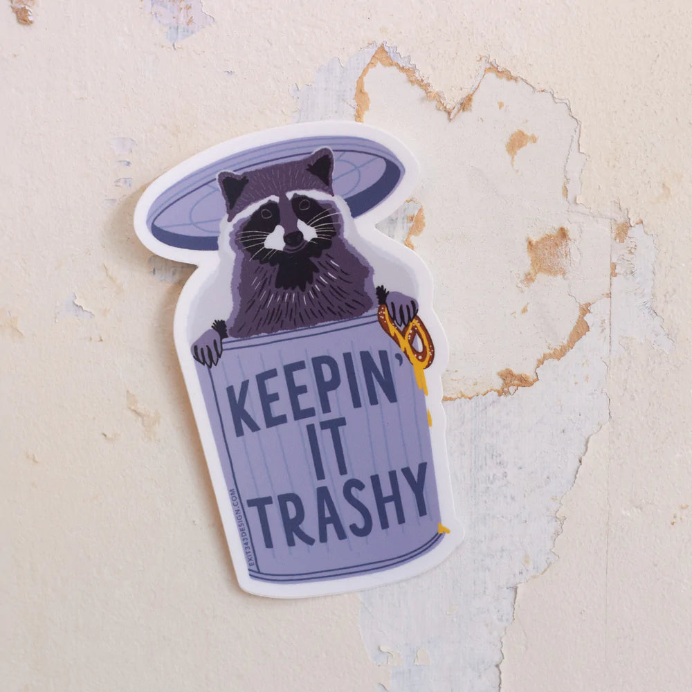 Keepin' it Trashy Raccoon Sticker – Ali's Wagon